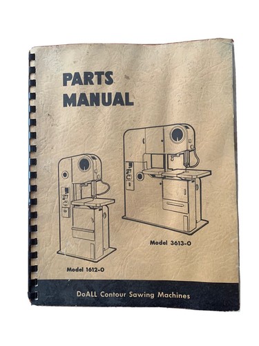 DoAll Parts Manual | eBay