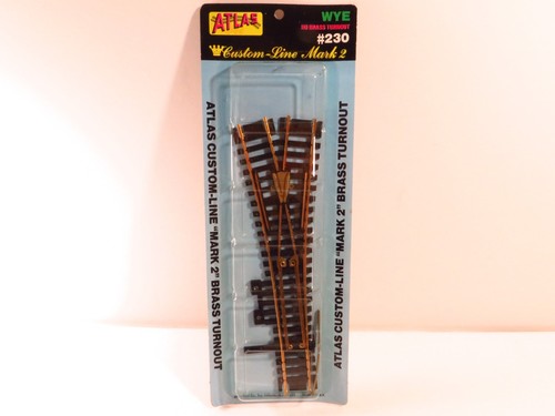 HO Scale Atlas Wye Custom-Line "Mark 2" Brass Turnout #230, New SEALED ...