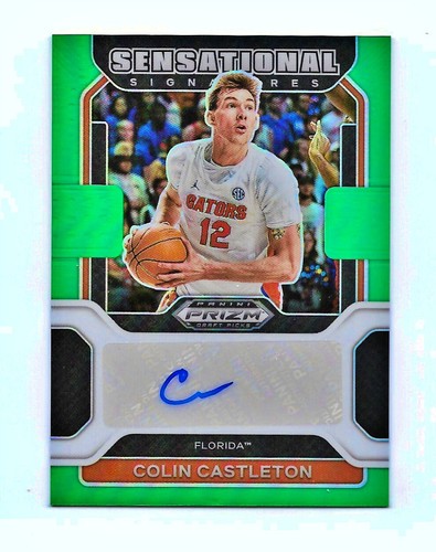 2022-23 Panini Prizm Draft Picks Sensational Signatures Colin Castleton ...