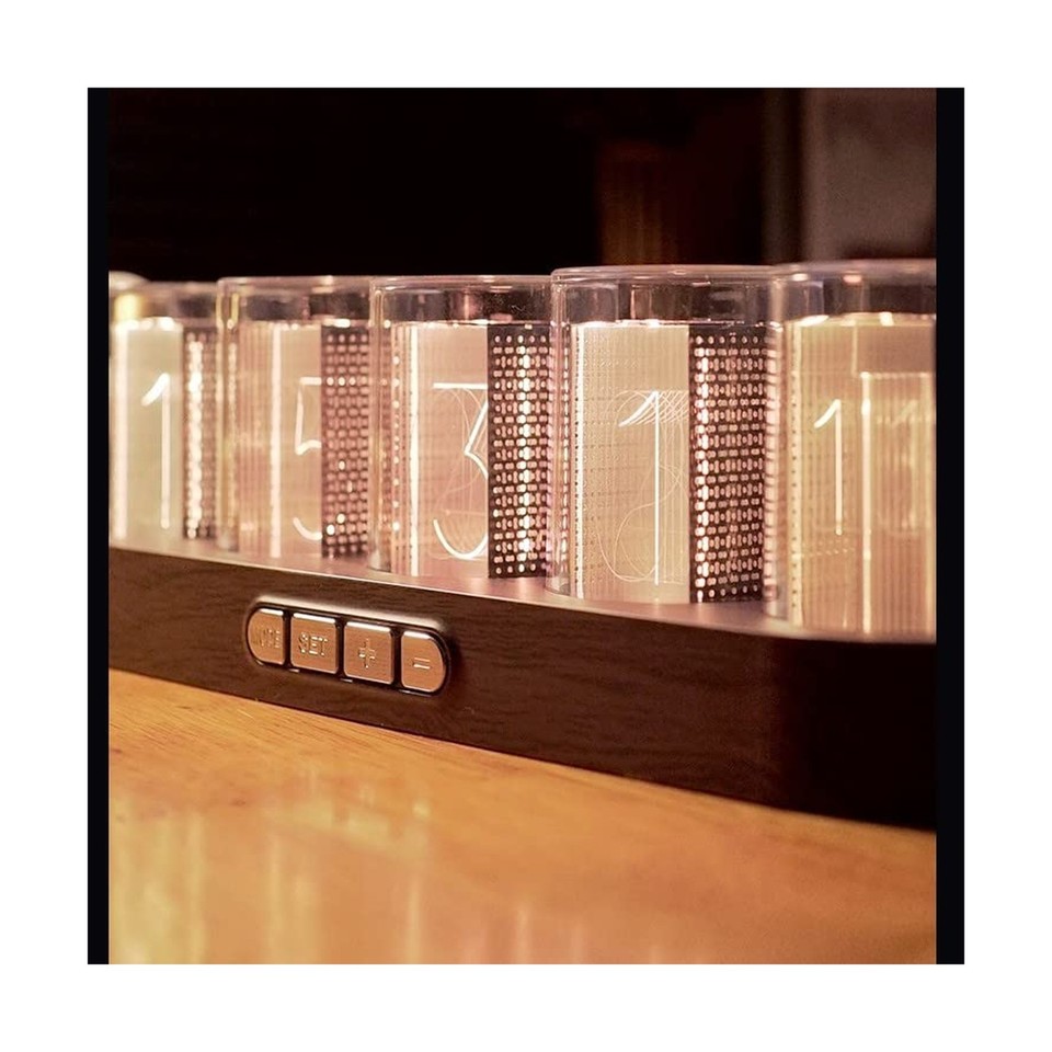 Adventurers Simulation Nixie Tube Clock, RGB Desk Clock, LED Tube Desk ...