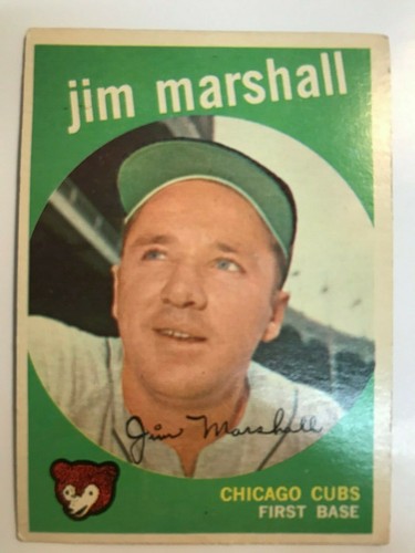 1959 Topps Baseball Card - #153 Jim Marshall Chicago Cubs | eBay
