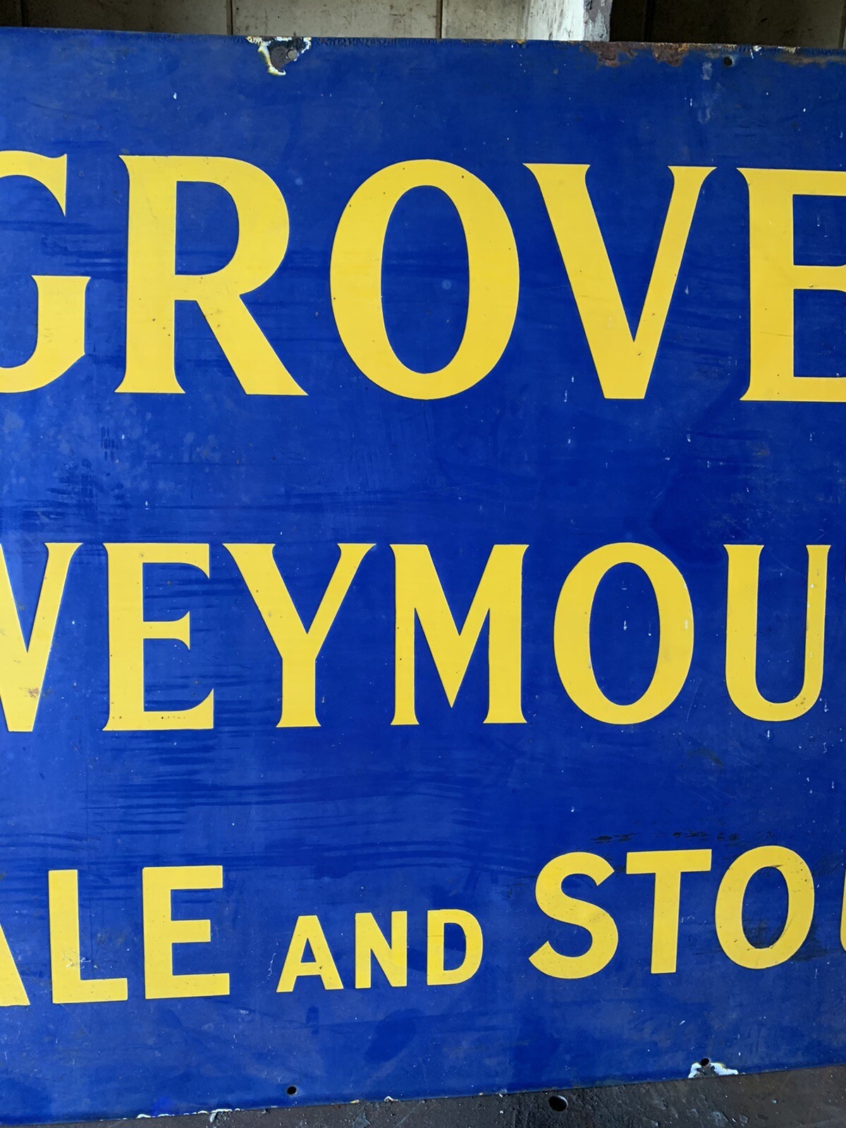 Groves Weymouth Ale And Stout Vintage Original Enamel Sign. | eBay UK