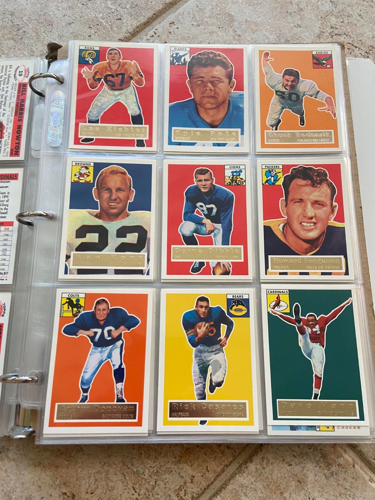 1994 TOPPS ARCHIVES FOOTBALL GOLD 1956 TOPPS COMPLETE SET 1-120 | eBay