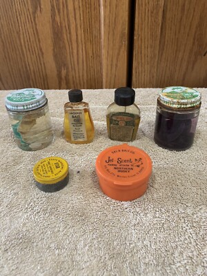 6 Fishing Uncle Josh Pork Rind Bait, Jackpot Bait Oil, Jel-Scent Musky ...