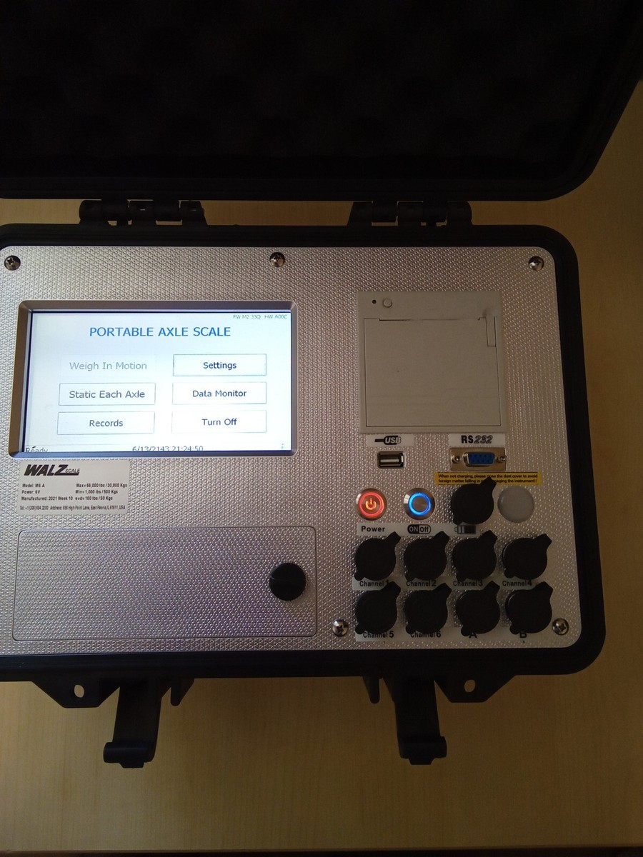 Portable Weigh In Motion System 40T Wheel Weigher Loader Scale Dynamic