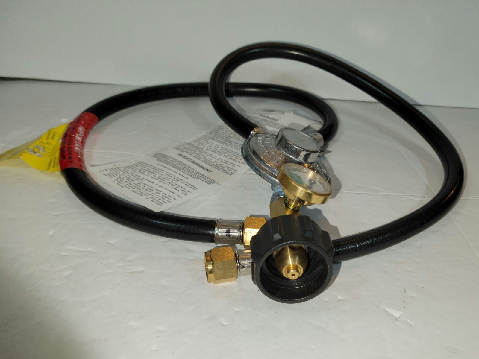 2 Feet Y Splitter Two Hose Low Pressure Propane Regulator Connection ...