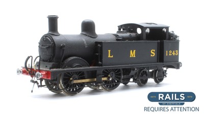 UNKNOWN KIT BUILT 'OO' GAUGE LMS BLACK 0-4-4T CLASS 1P #1243 STEAM ...