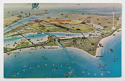 Nasa Kennedy Space Center Map High Resolution Aerial Photograph Of KSC