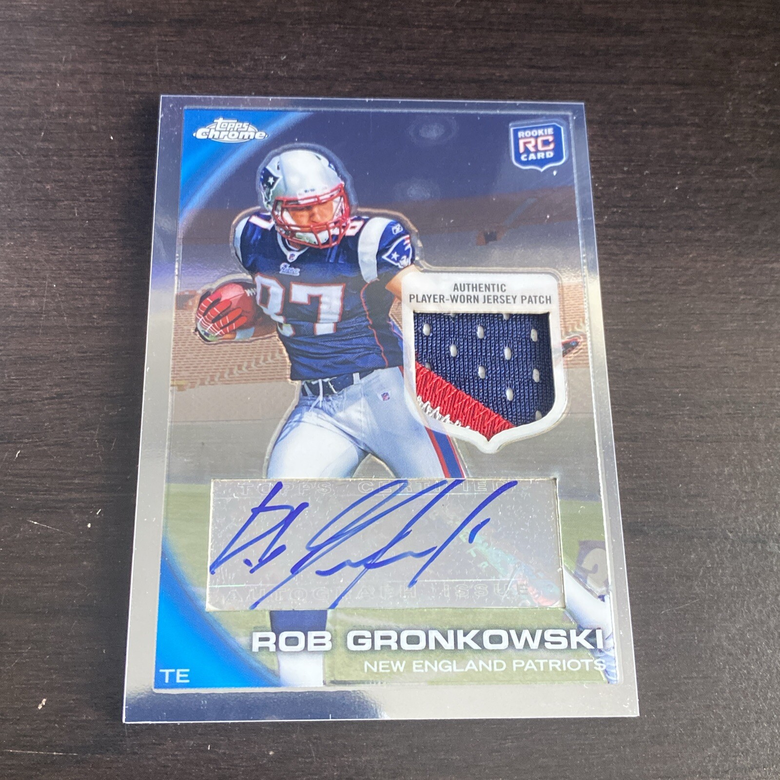 2010 Topps Chrome - Autographed Patch #C112 Rob Gronkowski /25 (AU, MEM ...
