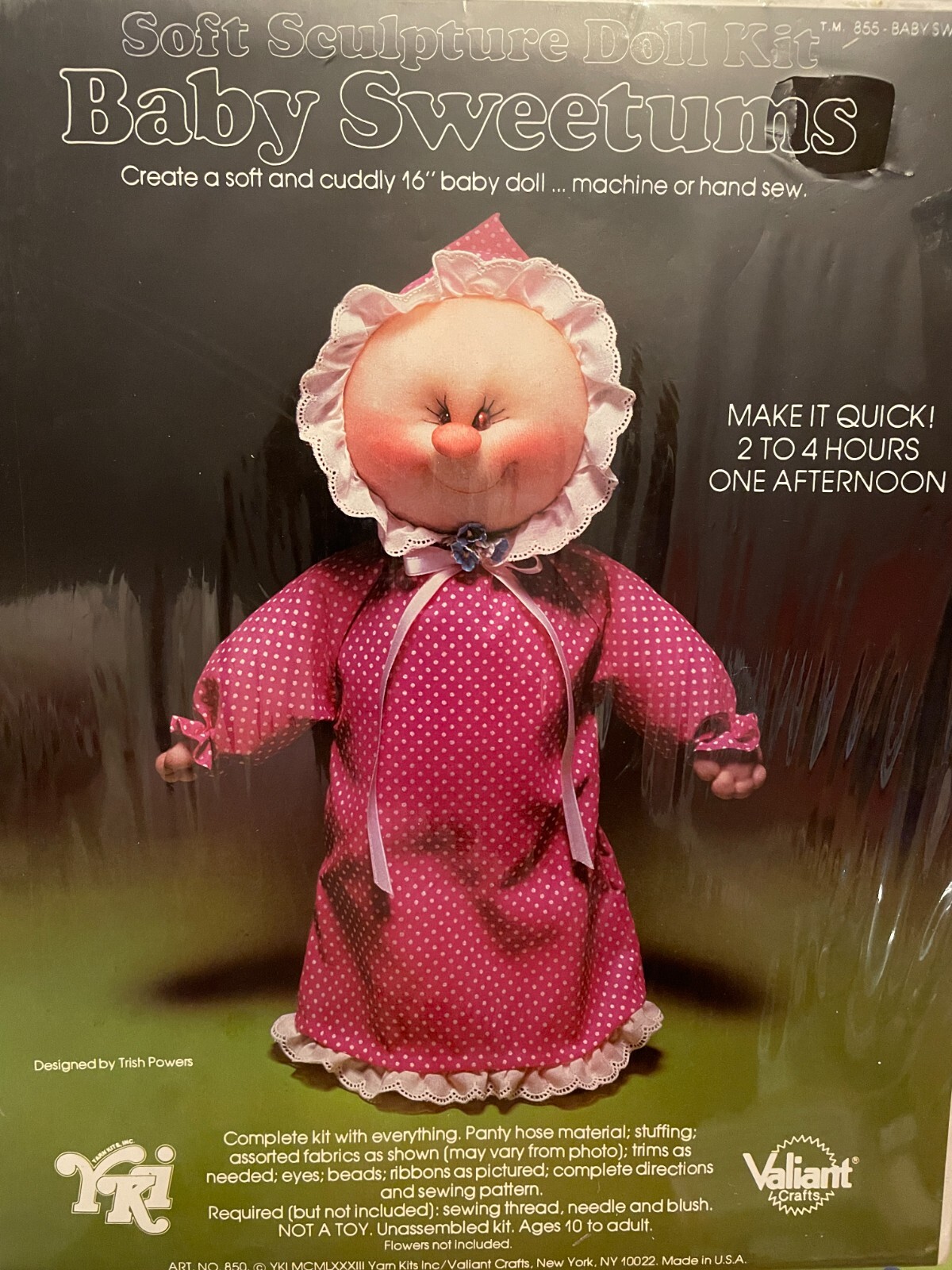 Craft Valiant Soft Sculpture Baby Doll Kit Baby Sweetums Brand New ...