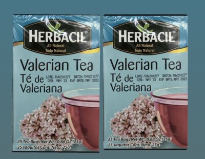 TE HERBACIL Te De Valeriana 2 Pack 50 Tea Bags Valerian Tea | eBay