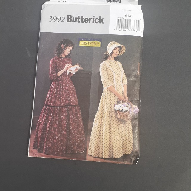 Butterick 6630 Regency Jane Austen Costume Coat Dress Pattern Sz 12 ...