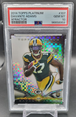 Davante Adams 2014 Topps Platinum X-Fractor Rookie Card PSA 10 Gem Mt ...