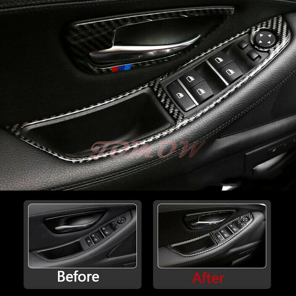LHD 7pcs Interior Door Handle Panel Cover Trim For BMW 5 Serie F10 F11 ...