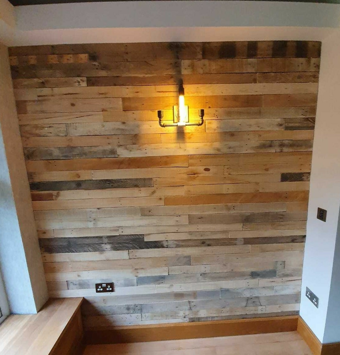 Recycled Pallet Paneling Recycled Pallet And Reclaimed Wood Paneling