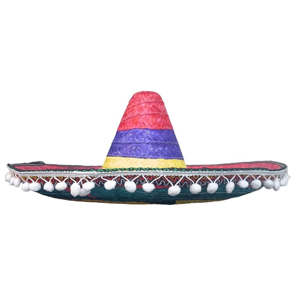 MEXICAN SOMBRERO HAT WESTERN BANDIT FANCY DRESS COSTUME PARTY ACCESSORY ...