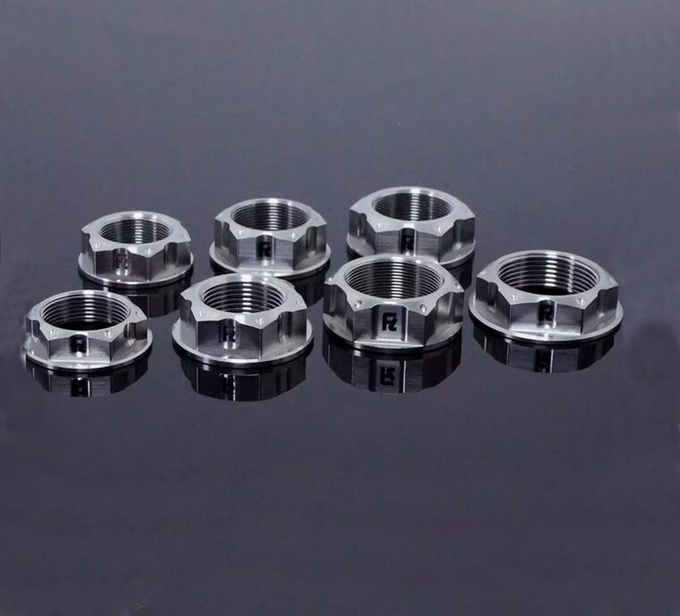 M28 Titanium Alloy Nut Motorcycle Axis CNC Hex Nut Pitch 1.0 | eBay
