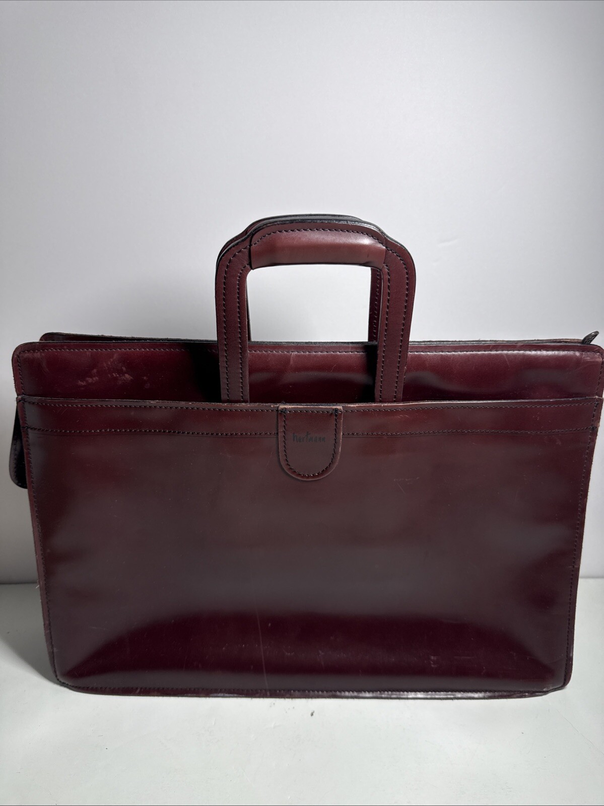 Vintage Hartmann Belting Leather Handle Portfolio Att… - Gem