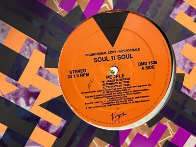 Soul II Soul PEOPLE 12" 1990 VIRGIN DMD1526 Funk /Soul /Acid Jazz ...