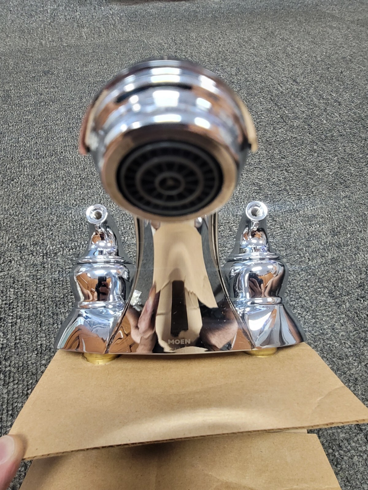 Moen Monticello Two-Handle Low Arc Bathroom Chrome Faucet for sale ...