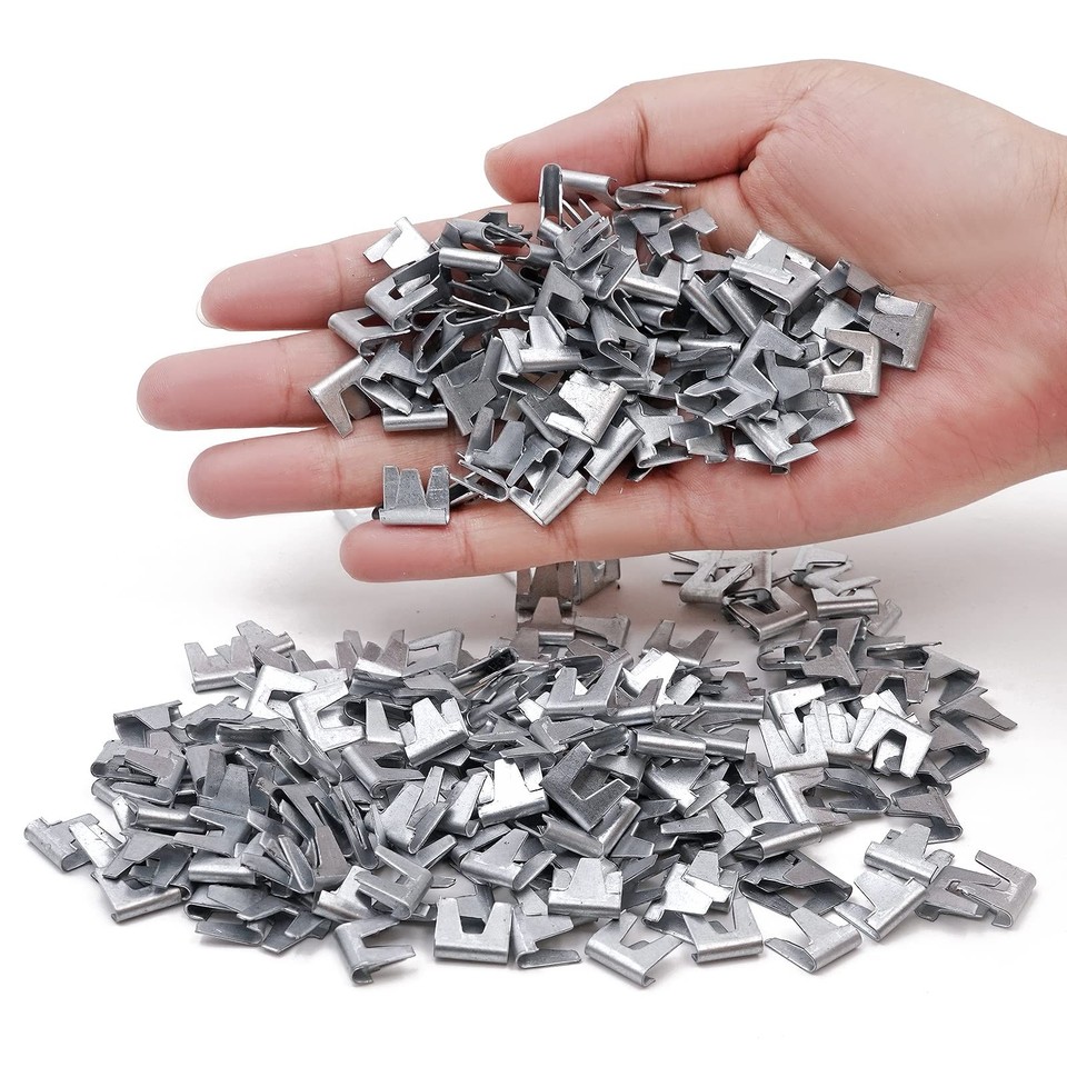 1200Pc Wire Cage Clips with Hog Ring Pliers for Bird Rabbit Chicken ...