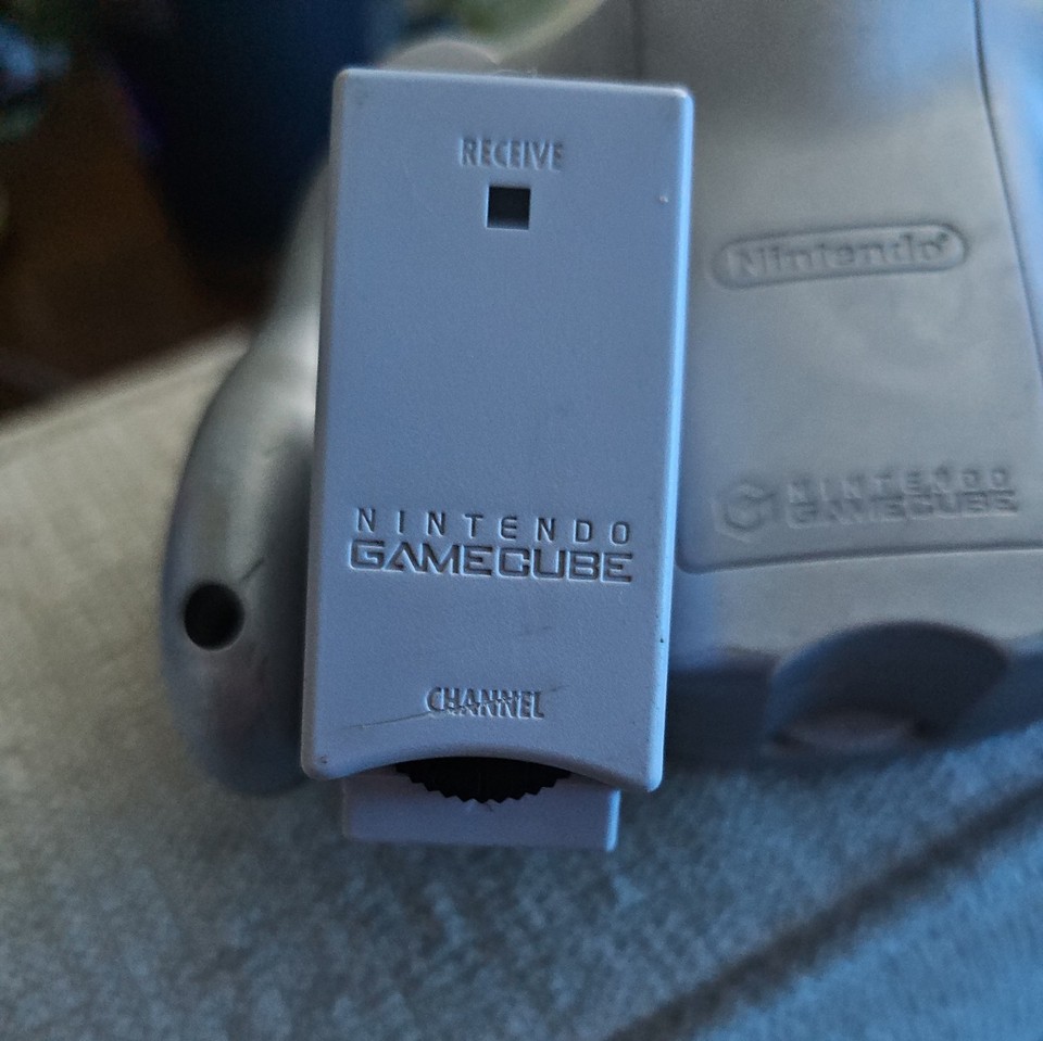 Nintendo Gamecube Wavebird Gray Wireless Controller w/ Receiver (TESTED ...