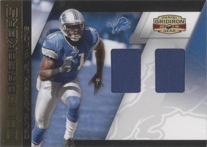2010 Panini Gridiron Gear - Game Breakers Calvin Johnson #19 Combo ...