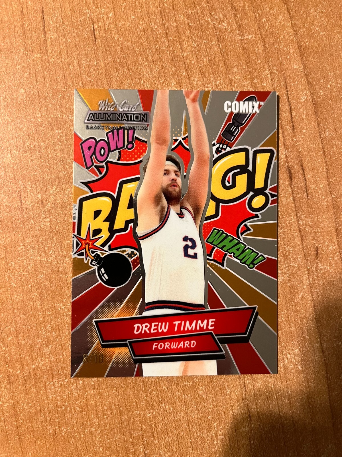 Drew Timme 2021 Wild Card Alumination #RS-5 Rising Son Black Chase Red ...