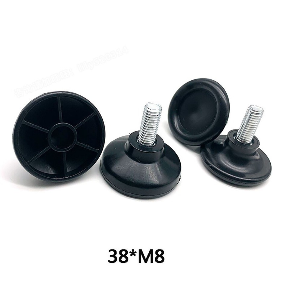 Black M8 M10 Height Adjustable Furniture Foot Plastic Adjustable Table ...
