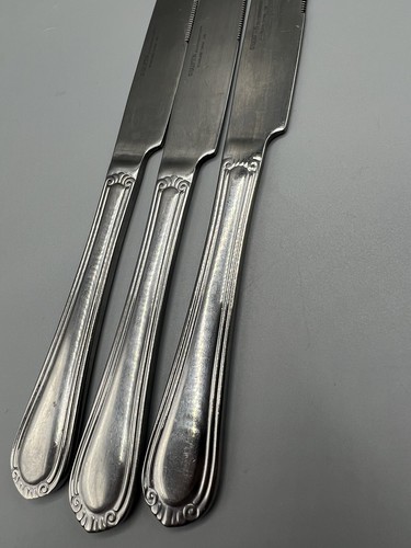 3 Hampton Silversmiths Stainless 025 Silverware Knives | eBay