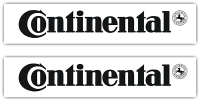 2X CONTINENTAL WHITE TIRES RACING DECAL STICKER US MADE TRUCK VEHICLE ...