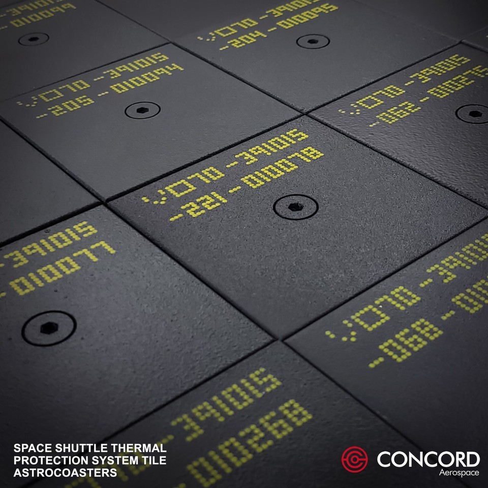 SPACE SHUTTLE THERMAL PROTECTION SYSTEM TILES REPLICA ASTRO COASTERS ...