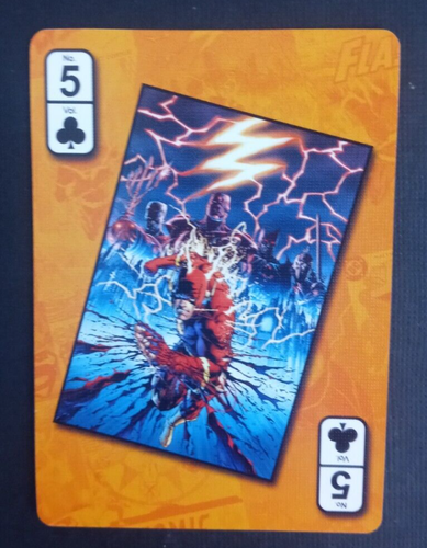 DC Comics Retro Flash Playing Card 5 Clubs | eBay