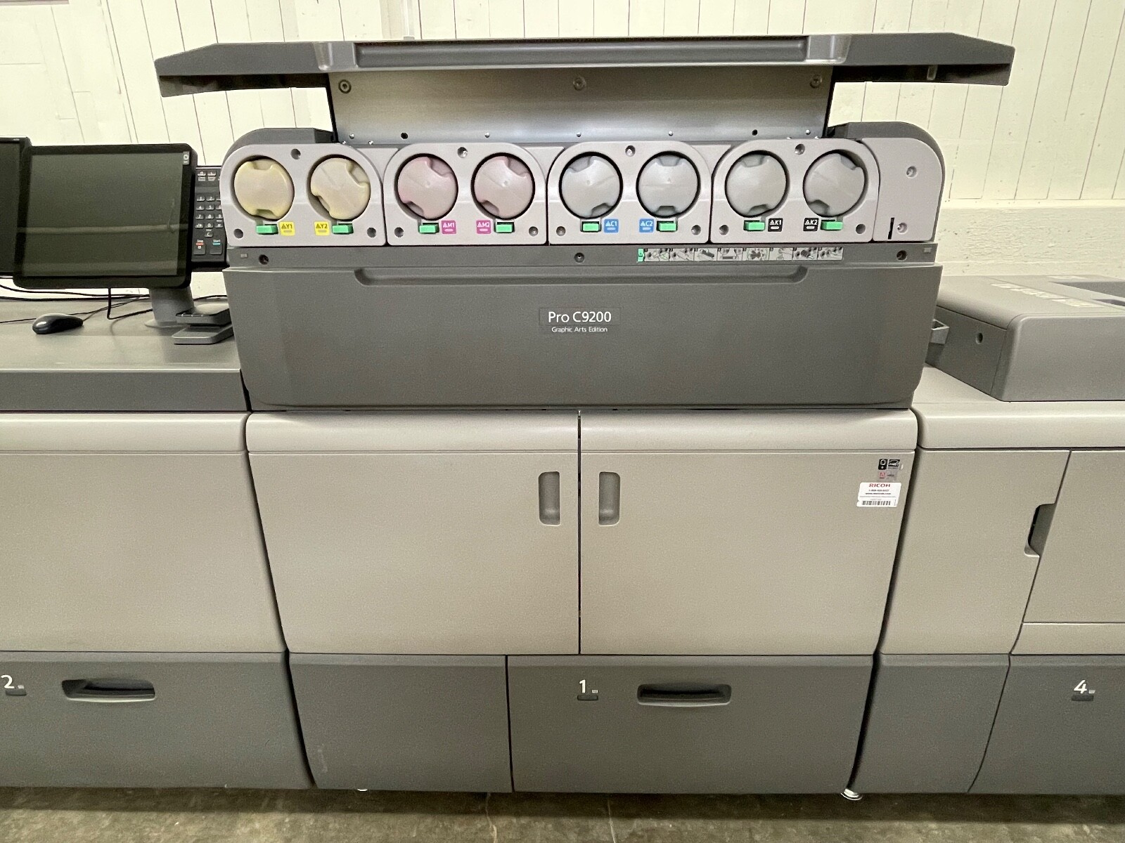 2019 RICOH PRO 9200ENT Graphic Arts Edition Color Cut Sheet Printer W ...