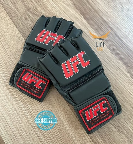 MMA Fighting Gloves Boxing Muay Thai glove UFC Leather Punch Cage box ...