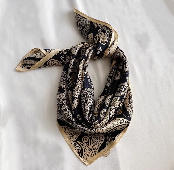 Men's 100 Silk Paisley Scarf Square Neckerchief Suit Shirt Shawl Wraps ...