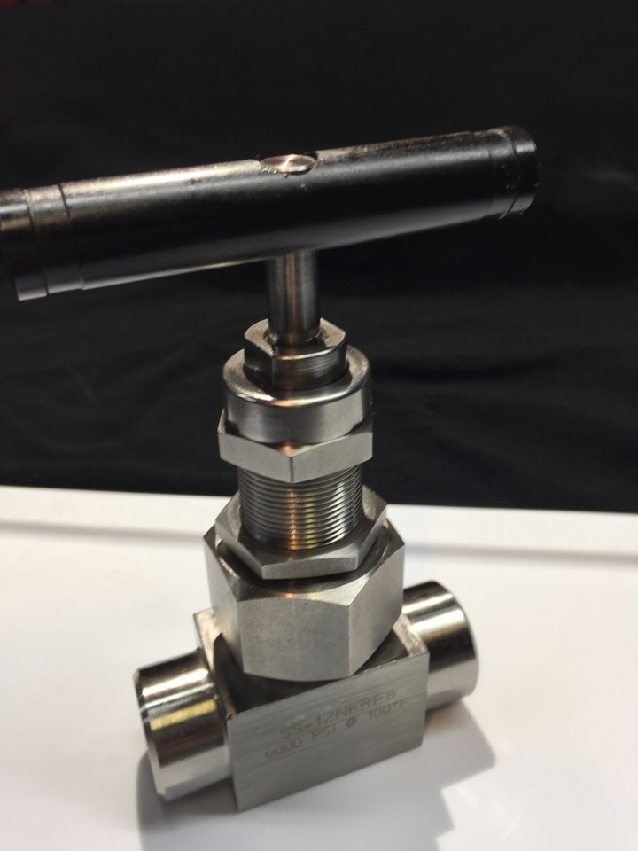 SWAGELOK (WHITEY) NEW SS-12NKRF8 UNION BONNET NEEDLE VALVE IN/OUT 1/2 ...