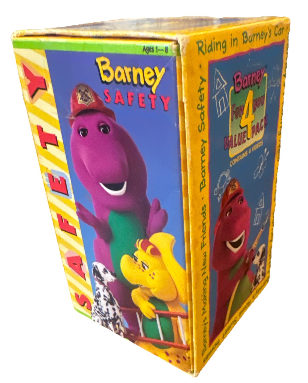 Barney VHS Box Set of 4 VHS “Fun 4 You” Value Pack 1997 VHS Videos ...
