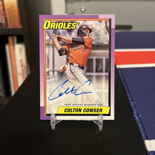 COLTON COWSER 2025 Topps Series 1 1990 35th Anniversary Autograph Auto ...