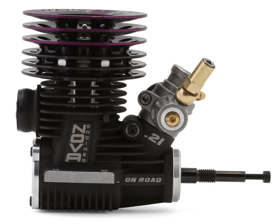 Nova Engines X9R .21 (3.5cc) 9-Port On-Road Nitro Engine (DLC Shaft ...