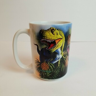 Dinosaur Coffee Tea Mug Cup The Mountain Orca Coatings T-Rex 16oz | eBay
