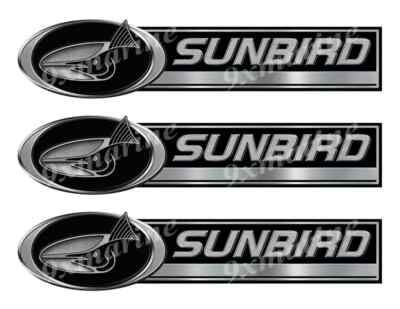 SUNBIRD Name Plate Vinyl Decal Boat Stickers 3 PC Set, 10" x 2.5" | eBay