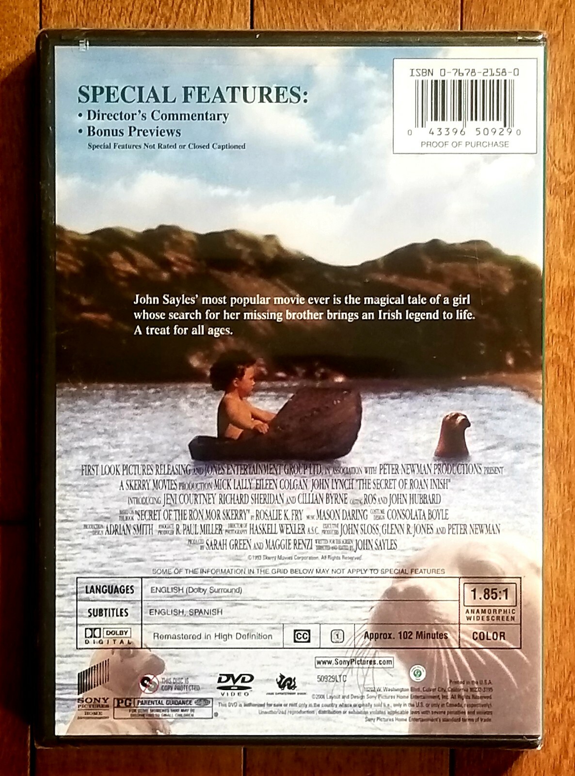 The Secret of Roan Inish DVD (Island of the Seals) ~A Film by John ...