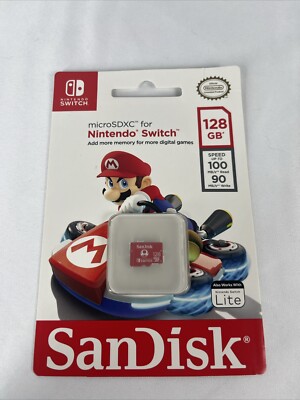 SanDisk 128 GB Micro SD XC Memory Card for Nintendo Switch Or Switch ...