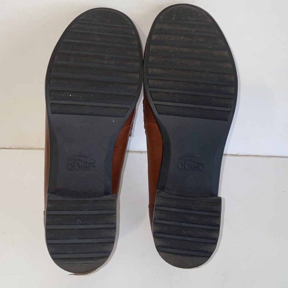 Abeo Pro System Comfort Orthotic Brown Leather Loafers Sz 9 Jade Model ...