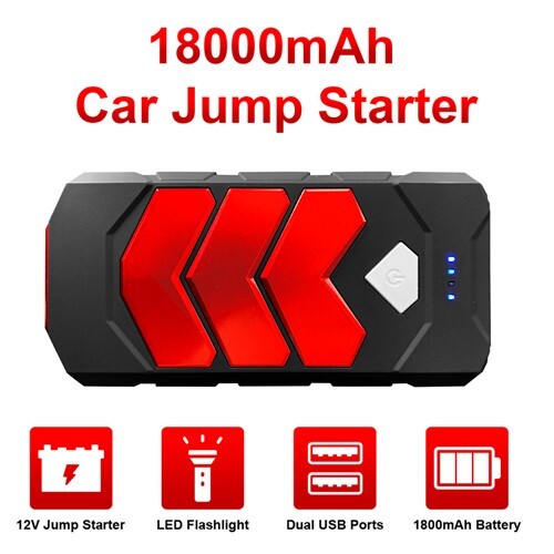 10A Portable Car Jump Starter 4 USB Power Bank 12V Battery Charger ...