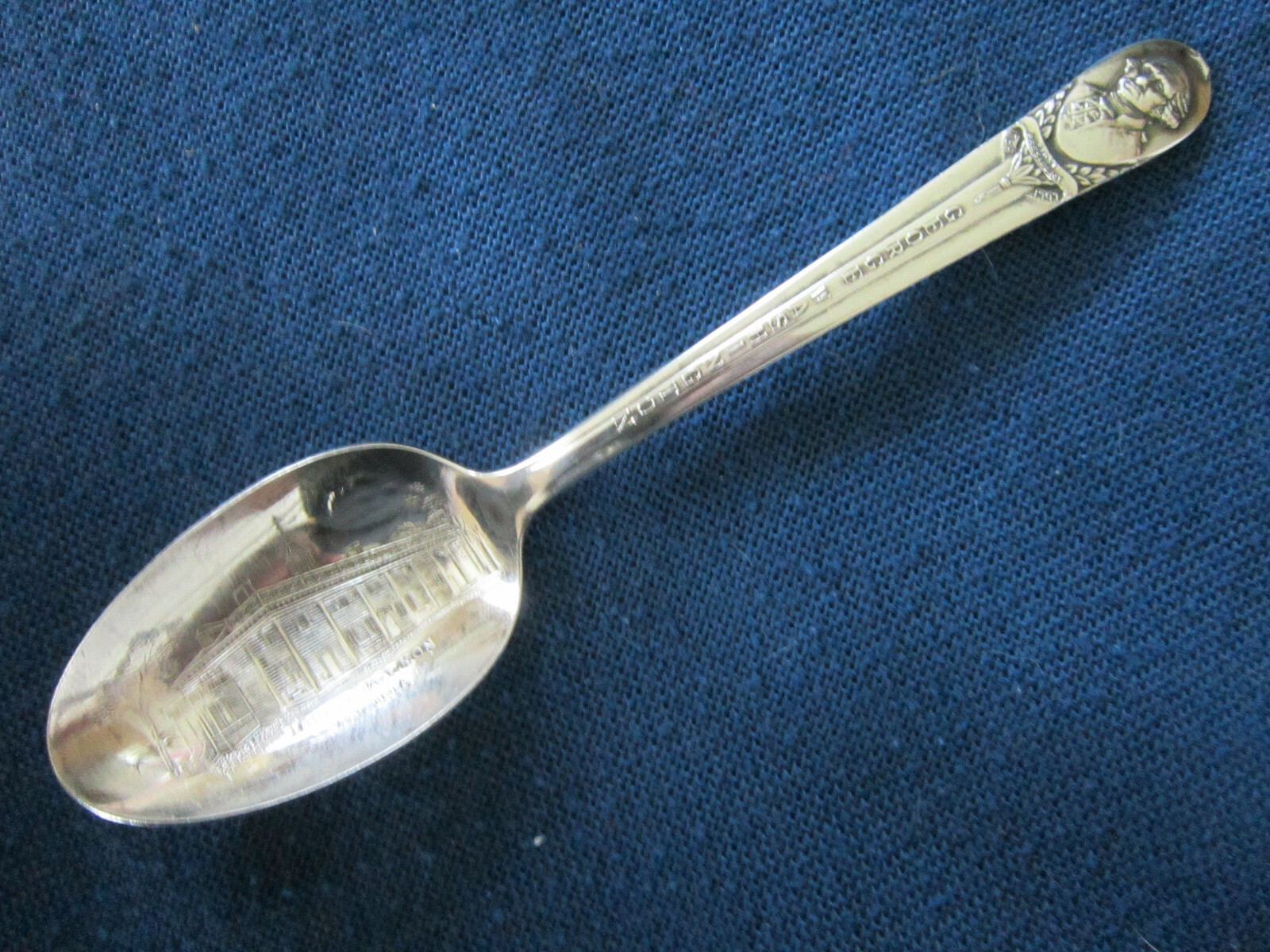 George Washington Mount Vernon Virginia Silverplate Souvenir Spoon WM ...