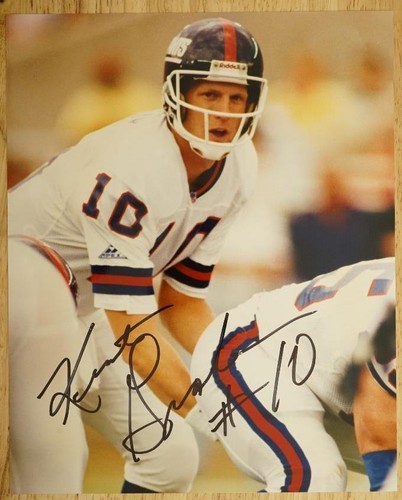 NFL Football KENT GRAHAM #10 New York Giants Player Original Autograph ...