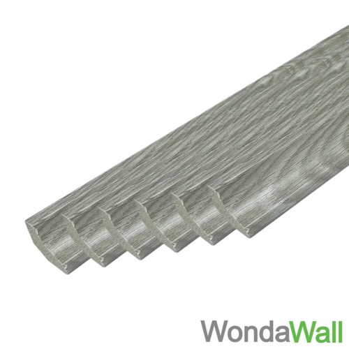 Grey Polymer Scotia Beading Laminate 10 x 2.4m lengths Edging Trim ...