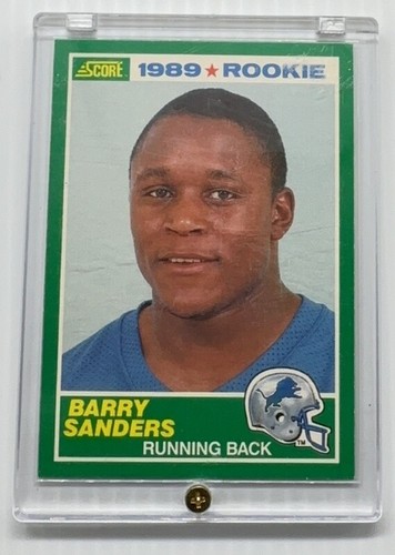 1989 Score Barry Sanders Rookie Card RC #257 Lions | eBay